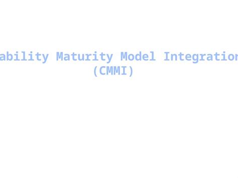 Pptx Cmmi Presentation Overview Dokumen Tips