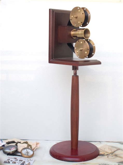 Antique Reproduction Projector With Tripod Stand Handcrafted