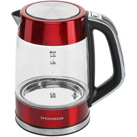 Чайник THOMSON GLASS K20ES-2001 RED — купить в интернет-магазине ОНЛАЙН ...