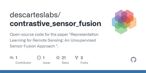 Github Descarteslabs Contrastive Sensor Fusion Open Source Code For The Paper Representation