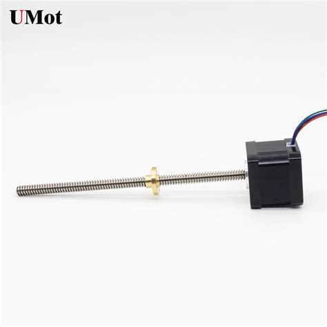 2 Phase 1 8 Degree Nema 17 Linear Actuator Stepper Motor Lead Stepper Motor And Screw Step Motor