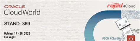 Rapid4cloud On Linkedin Ocw Cloudworld Oracleclouderp