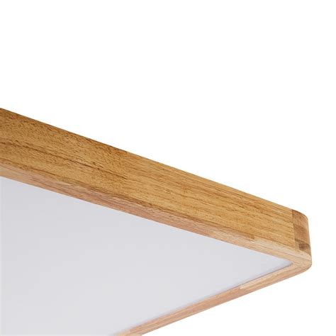 Rectangle Led Flush Mount Light Lightfixturesusa Rectangle Ceiling Light Wood Led Ceiling Light