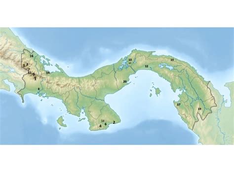 Mapa Del Relieve De Panamá Para Colorear Pdf