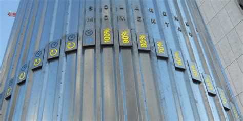 An Led Visualisation On The Buffer Tank Informs All Passers By How Much