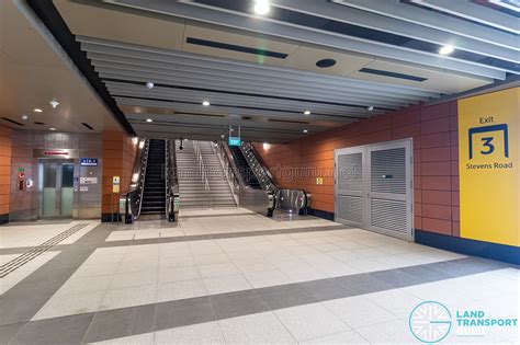 Stevens Mrt Station Escalators And Lifts To Exit 3 Land Transport Guru