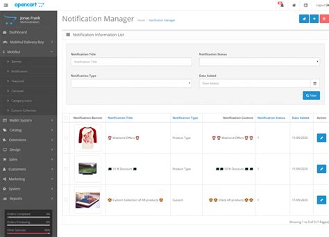 User Guide Opencart Mobile Emoji Push Notifications