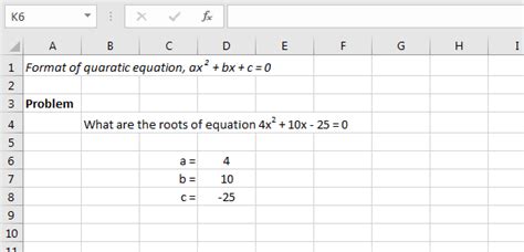 how to create quadratic equation in excel tessshebaylo