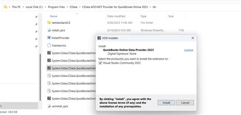 ADO NET Connector Not Visible After Installation In Visual Studio Community