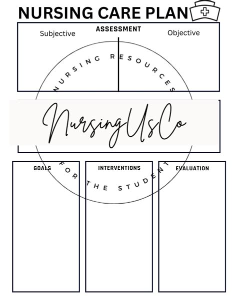 Simple Nursing Care Plan Template Adpie Editable Printable Pdf Etsy