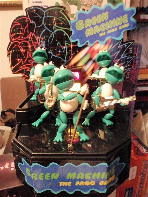 Green Machine Sound Activated Frog Band Vintage 1989
