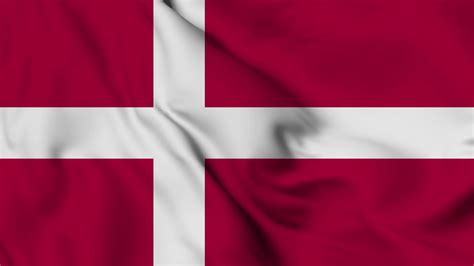 Denmark Flag Animation For Background In 4k Happy Independence Day National Flag Waving