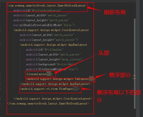 android布局滑动到顶端悬浮，吸顶 简书
