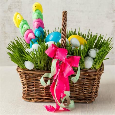 Pink Easter Basket Grass At Judy Canup Blog