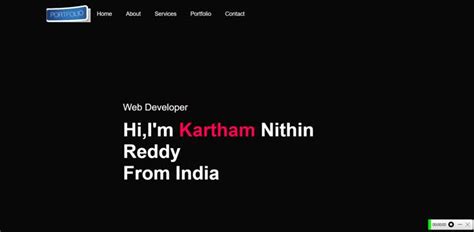 Kartham Nithin Reddy Cse On Linkedin Codsoft Webdevelopment