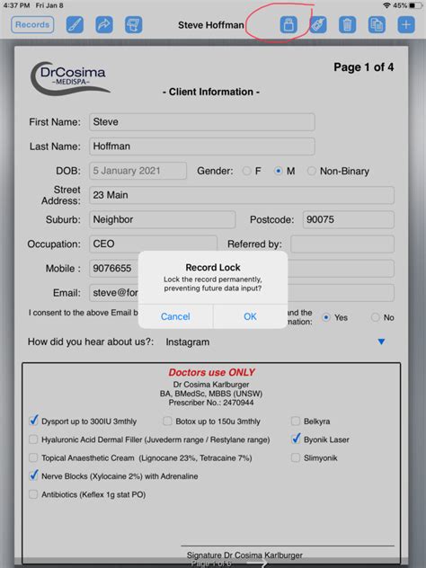 Two Ways To Lock A Form