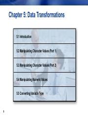 Data Transformations Pdf Chapter Data Transformations Introduction Manipulating
