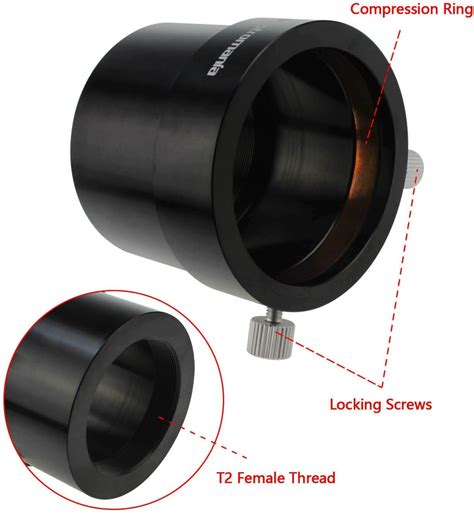 Buy Astromania Adaptor T2 Thread To 2 Female For Telescope Can Be Screwed Onto Any T2 Male