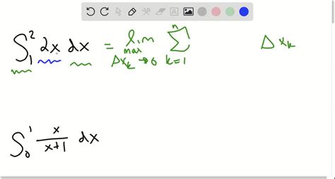 solved a express the integral as a limit of riemann sums do not