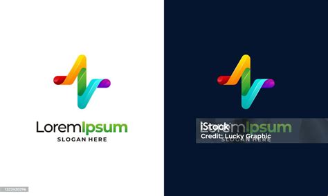 3d 현대 다채로운 펄스 로고 템플릿 디자인 벡터 일러스트레이션 의료 로고 기호 템플릿 3차원 형태에 대한 스톡 벡터 아트 및 기타 이미지 3차원 형태 개념 건강