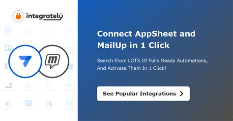 Appsheet Mailup Integration Connect In 1 Click ️