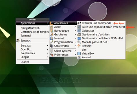bento openbox deux nouveaux menus et interfaces graphiques linuxvillage