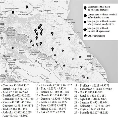 The Northwest Caucasian Languages All Have A Complete Set Of Relevant