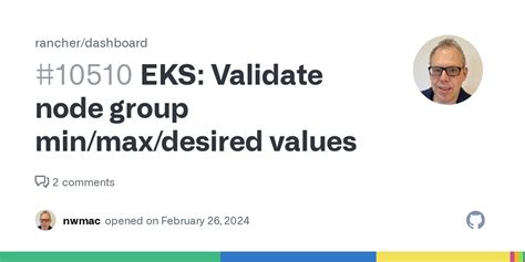 EKS Validate Node Group Min Max Desired Values Issue Rancher Dashboard GitHub
