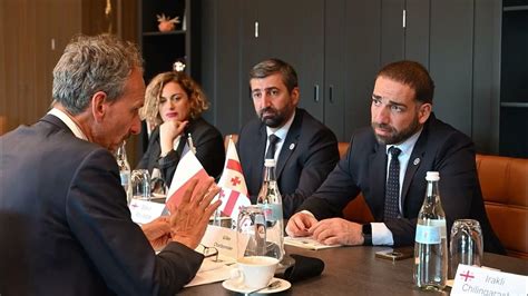 საქართველოს გენერალური პროკურორი ირაკლი შოთაძე პარიზის მთავარ პროკურორს ჯილეს შარბონიერს შეხვდა