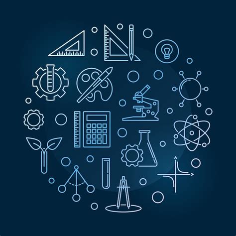 Science Technology Engineering Math Clip Art Stem Doodles Digital Clip