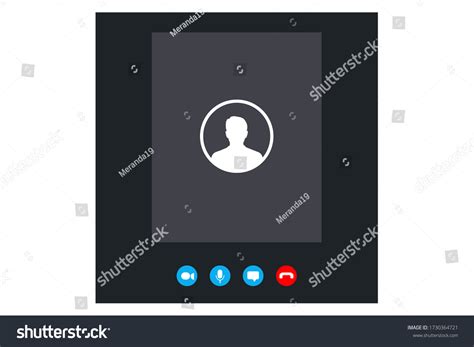 Call Screen Template Mobile Template Mockup Stock Vector Royalty Free 1730364721 Shutterstock