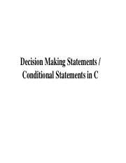 Mastering Decision Making In C Programming Course Hero