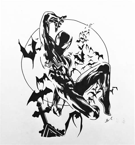 Symbiote Spider Man Ticx Symbiote Spiderman Spiderman Drawing Spiderman Comic Art
