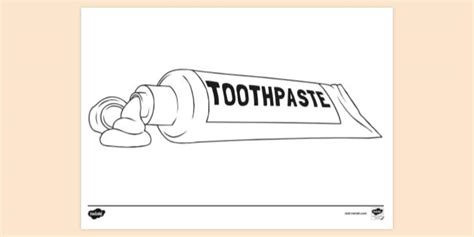 Free Toothpaste Colouring Sheet Colouring Sheets