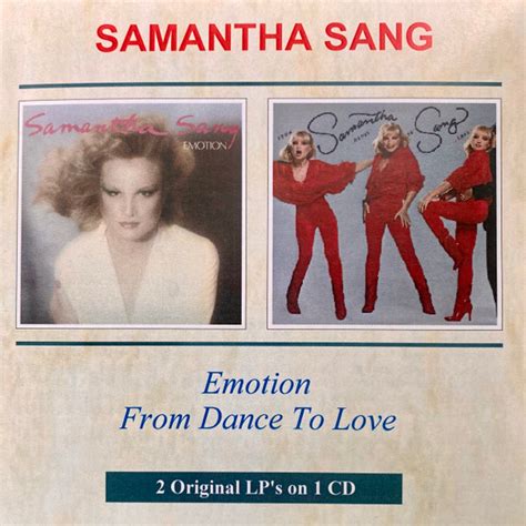 Samantha Sang Emotion From Dance To Love Cd Album Compilation