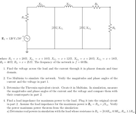 Solved And Reactance Is X X X X Chegg Com