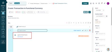 Creating And Using A Reusable Component In Test Case