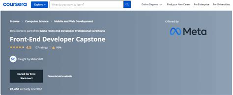 Meta Front End Developer Professional Certificate Review 2025