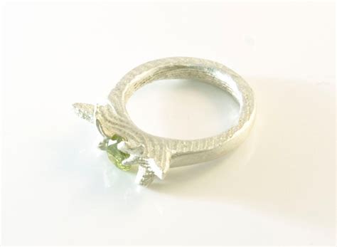 Cuttlefish Cast Silver Ring