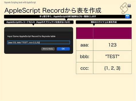 keynote scripting book with applescript piyomarusoft booth
