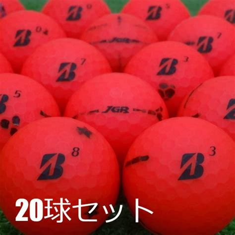 Bridgestone Golf 送料無料 訳あり 落書き ブリヂストン ゴルフ Tour B Jgr 20球セット マットレッド 中古 ゴルフボール ロストボール 赤 ゴルフボール専門店