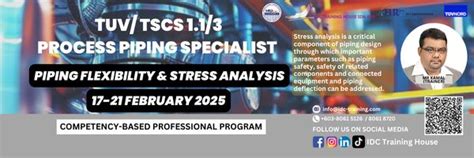 Idc Training House On Linkedin Tuv Tscs 113 Process Piping