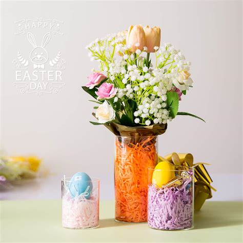 450g 15 8oz 8 Colors Easter Grass Shred Paper Grass Easter Basket Filler For Diy