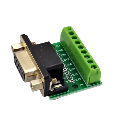 Módulo Adaptador Db9 Serial Rs232 Rs485 Fêmea Para Borne Kre