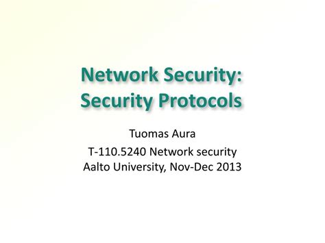 PPT Network Security Security Protocols PowerPoint Presentation Free Download ID 1992744