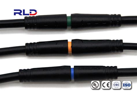 Ip65 Waterproof Electric Cable Connectors 2pin Male Female Signal Connector