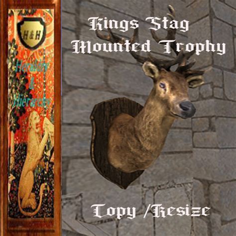 Second Life Marketplace King Stag Trophy Mount Special Edition