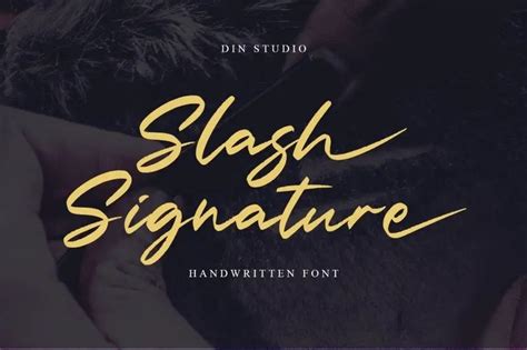 Slash Signature Font Dafont Free