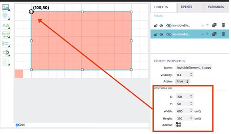 xy coordinates in labvanced data and design research