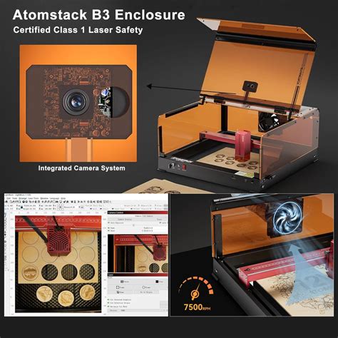 Atomstack A24 Ultra Laser Engraving Machine 120w With B3 Protective Bo